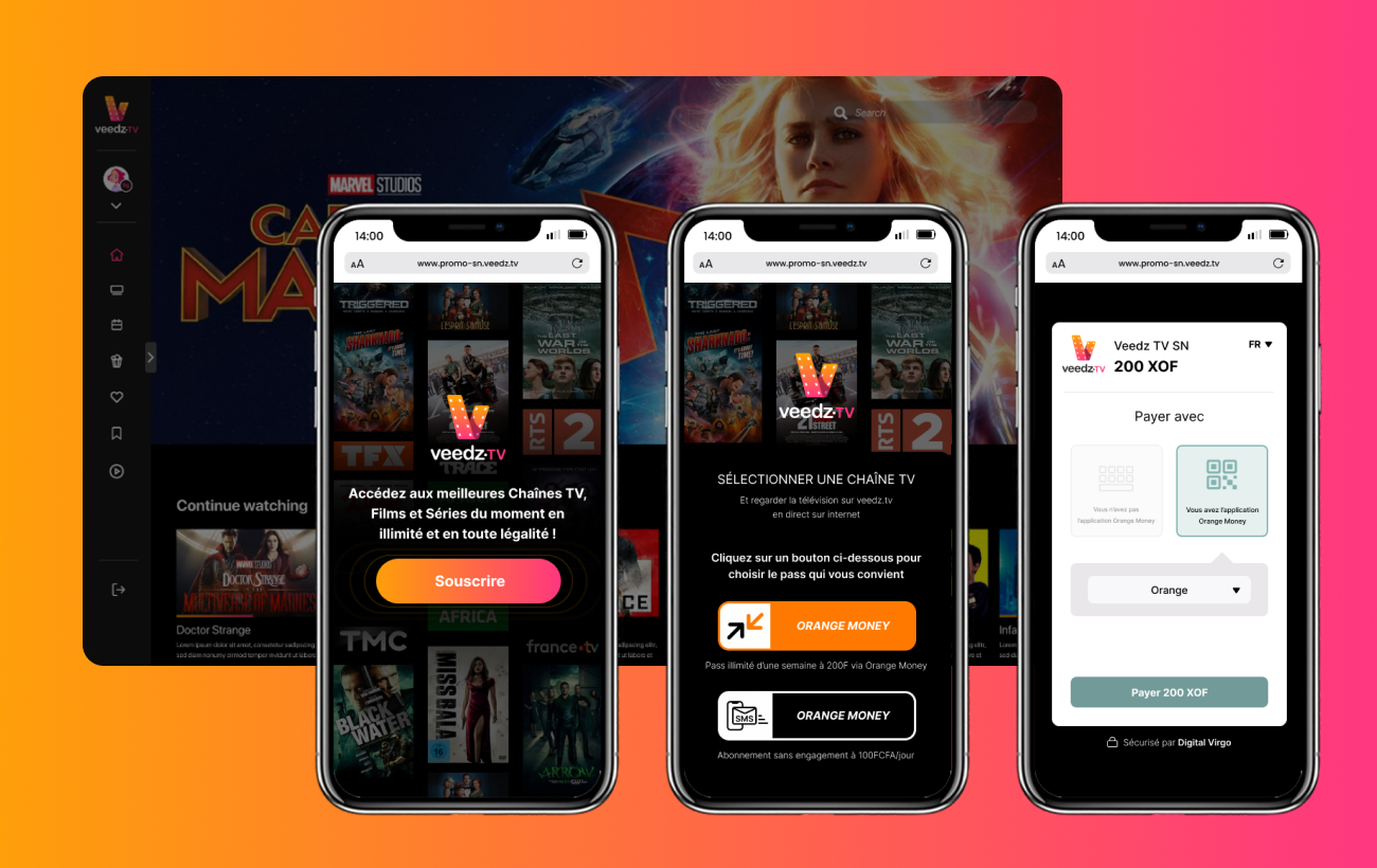 Mobile Money Payment Available on our TV platform in Senegal